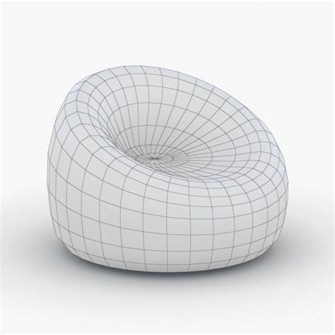 0644 빈 백 안락 의자 3d 모델 5 3ds Dae Fbx Obj Max Unknown Free3d