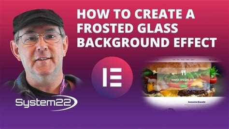 Create A Frosted Glass Background Effect With Elementor