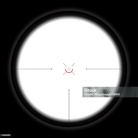 일인칭 슈팅 비디오 게임용 슈터 스코프 렌즈 벡터 일러스트 레이 션 소총 가늠자에 대한 스톡 벡터 아트 및 기타 이미지 소총