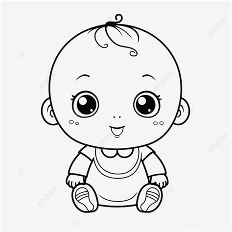 아기의 색칠 페이지 아기 아기 색칠 페이지 개요 스케치 드로잉 벡터 아기 그림 아기 개요 아기 스케치 Png 일러스트 및 벡터 에 대한 무료 다운로드 Pngtree