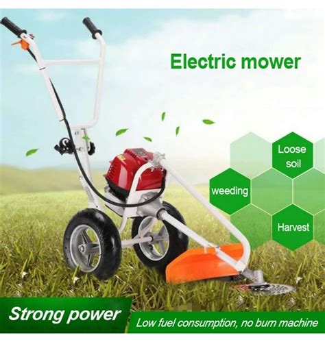 잔디깍기기계 수동잔디깍기 잔디깍는기계 핸드 푸시형 4 스트로크 가솔린 제초기 깎는 다용도 잡초 가정용 깎는 티몬