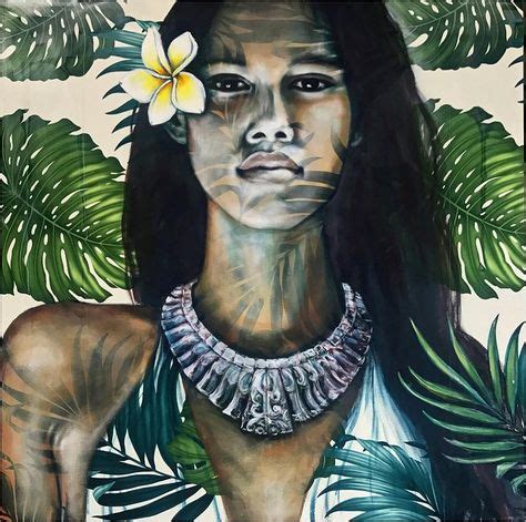 52 Realistic Faces Of Polynesian Women Ideas Polynesian Art Hawaiian