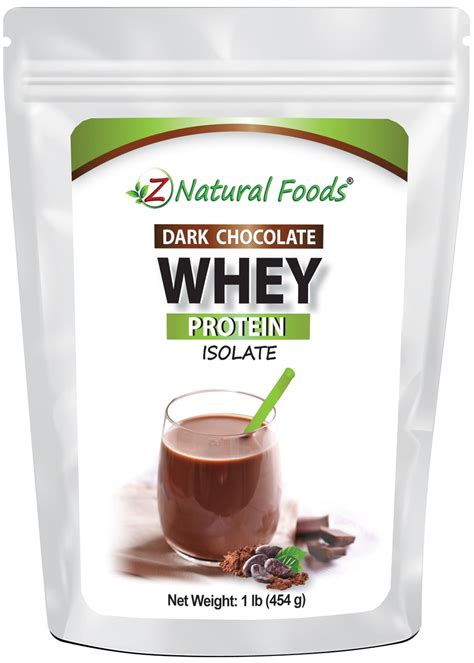 Whey Protein Isolate Dark Chocolate Zero Sugar Z Natural Foods 1