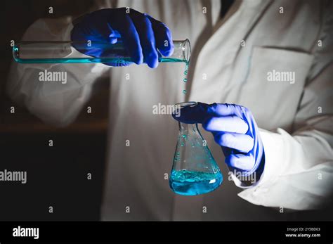 Medical Research Laboratory A Female Scientist Analyzing Samples Advanced Scientific Lab For