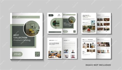 양편 브로셔 제품 카탈로그 템플릿 프리미엄 벡터