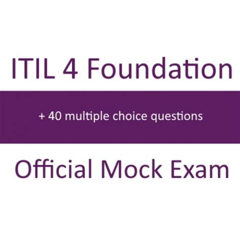ITIL Foundation Official Mock Exam
