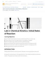 Lab Handout Chemical Kinetics Pdf COURSES AUTHORING MARKETPLACE COMMUNITY CHEM