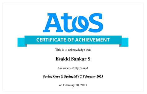 Esakki Sankar S On Linkedin Atos Share Springcore Springmvc