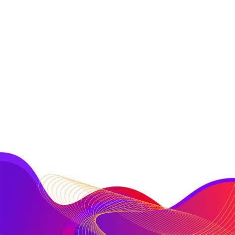 Abstract Wavy Gradient Business Corner Border 25249109 Png