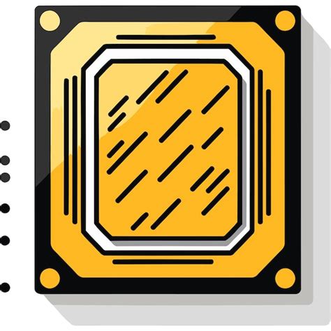 A Stylized Illustration Of A Cpu Chip Perfect For Representing Computing Power Technology And