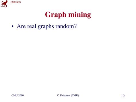 algorithms for large graph mining ppt download