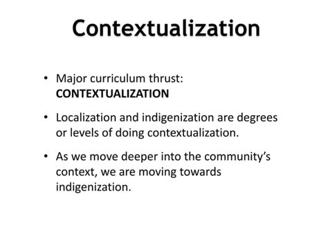 Contextualization Pptx