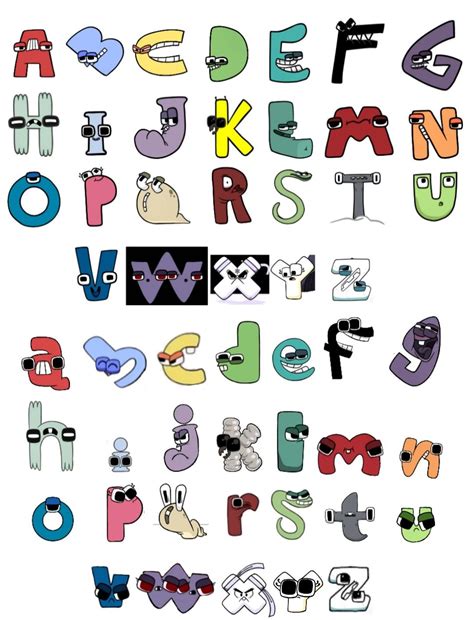 Complete Alphabet Lore Chart Compiled Artofit