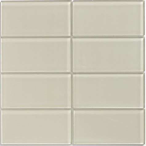 Cream Glass Subway Tile Shop Online 3 X 6 Lace White Polished Glass