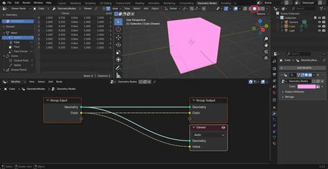 Displaying Vertex Colors Generated By Geometry Nodes In A Viewport