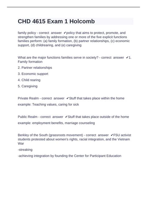 Chd 4615 Exam 1 Holcomb Question And Answers Correctly Solved 2024 Ccc2 Prn 1178 Stuvia Us