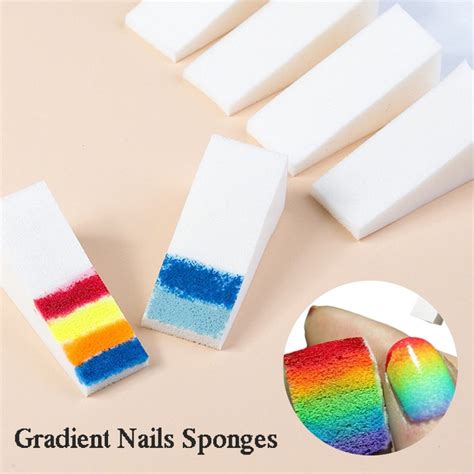Diy Creative Gradient Nail Art Sponge Gradient Nails Soft Sponges For Color Nail Acrylic Nail