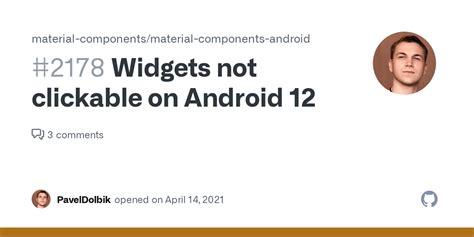 Widgets Not Clickable On Android Issue Material Components Material Components