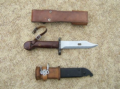 Original Soviet Russian Akm Knife Bayonet Scabbard And Frog 4137857111
