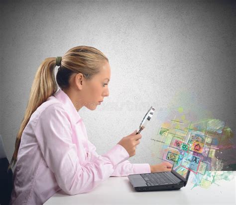 Hacker Analyzing Software Stock Image Image Of Investigation