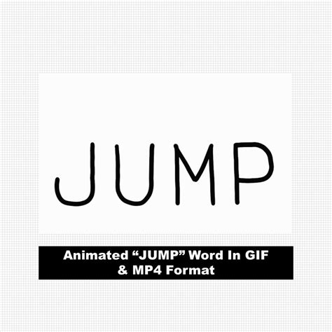Jump Animated Word In Looping Jumping Letters In  And Mp4 Format