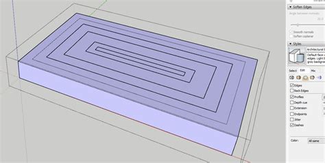 When Intersect Faces With Model What Determines Line Weight Pro Sketchup Community