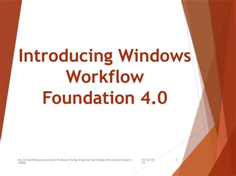 Windows Workflow Foundation In Net Framework Pptx Programming Languages Computing