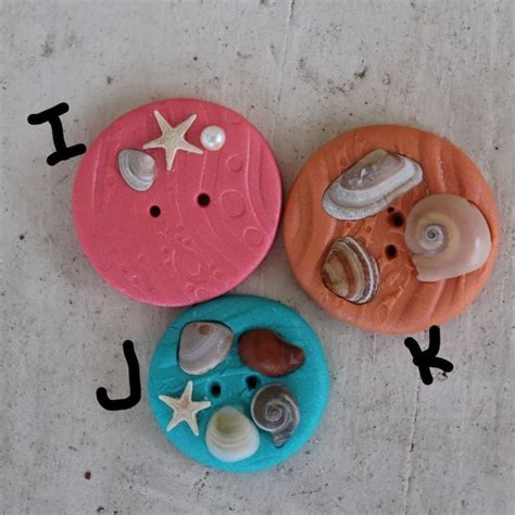 Beach Themed Buttons Etsy
