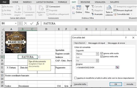 Come Creare Una Fattura Con Excel Office Online