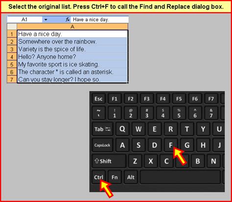 tom s tutorials for excel finding and replacing wildcards tom urtis