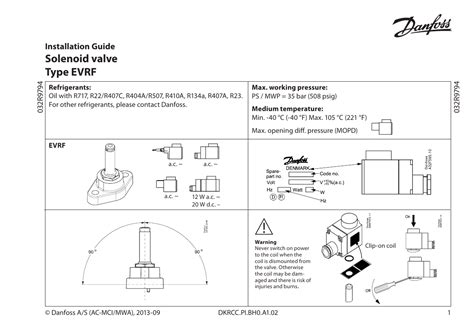Danfoss Solenoid Coil Wiring Diagram Circuit Diagram