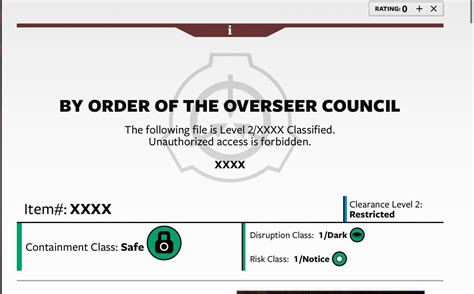 Im Writing An Scp How Do I Get These New Object Classifications R Scp