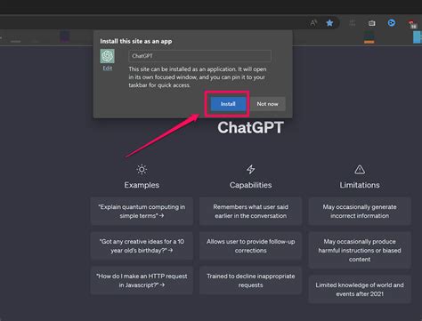 how to install and use chatgpt as an app on windows 11 10 geekchamp