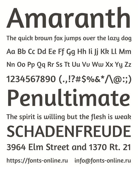 Amaranth Font