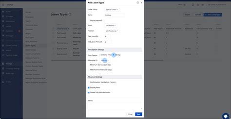 Shift Type Use Cases ② Holiday Replacement Shiftee