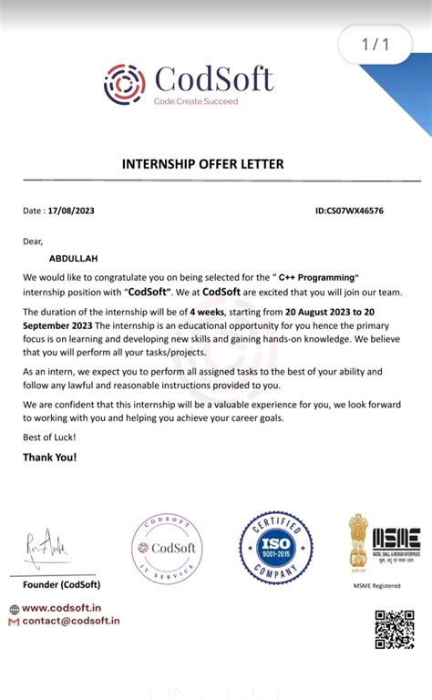 Muhammad Abdullah On Linkedin Internship Codsoft Codsoftinternship