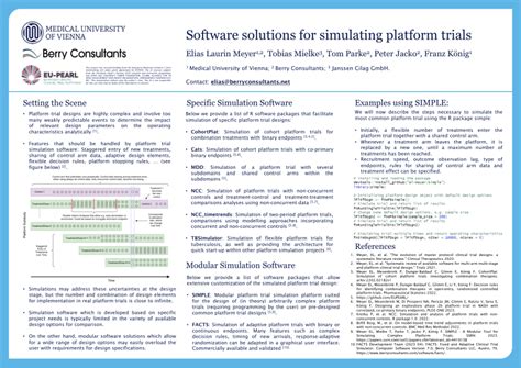 Pdf Software Solutions For Simulating Platform Trials