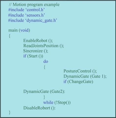 Motion Program Example Download Scientific Diagram