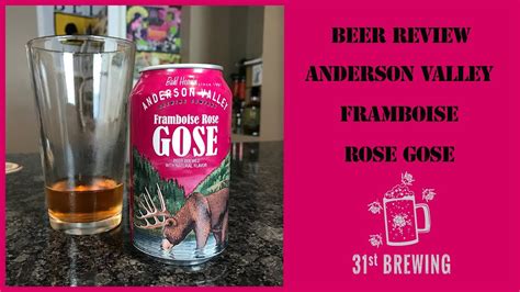 Anderson Valley Brewing Framboise Rose Gose Craft Beer Review Youtube