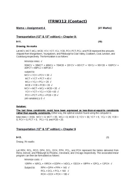 Memo Assignment 4 Contact Itrw312 Contact Memo Assignment 4 41
