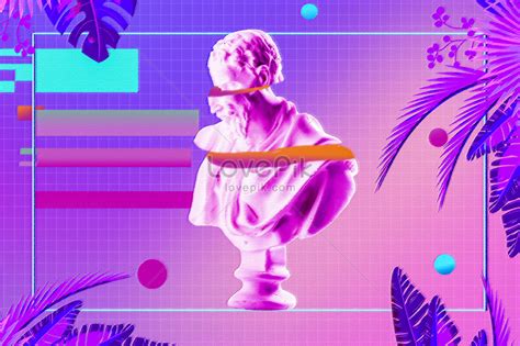 세련된 복고풍 증기파 포스터 이미지 Hd 패션 증기파 배경 증기파 레트로 배경 사진 무료 다운로드 Lovepik