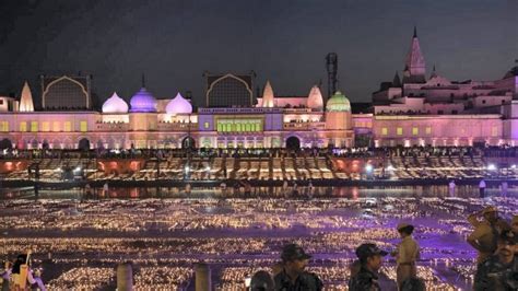 In Pics Deepotsav Celebrations — Lakhs Of Diyas Laser Show Light Up Ayodhya Pm Modi Performs