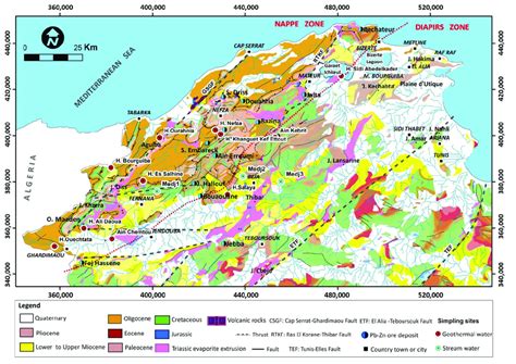 Generalised Geologic Tectonic And Metallogenic Map Of Northern