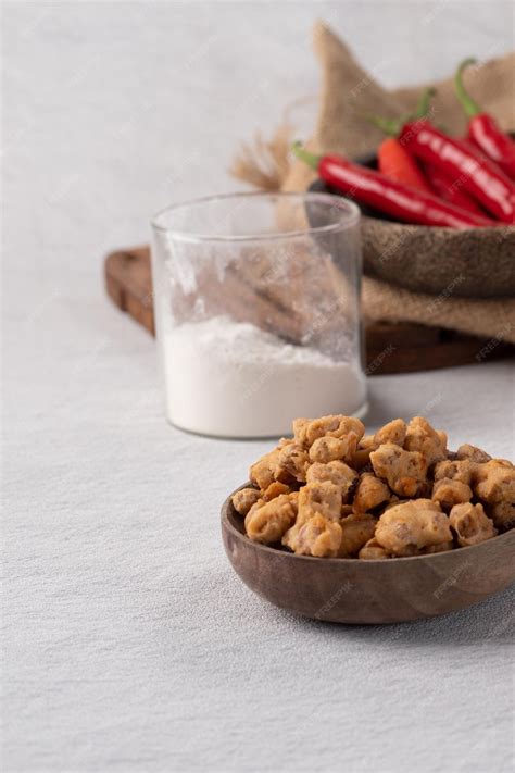 Premium Photo Kacang Dsico Made From Peanuts And Spices With A Savory
