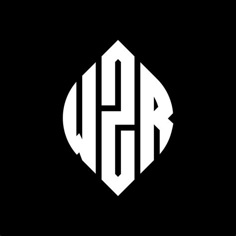 WZR Circle Letter Logo Design With Circle And Ellipse Shape WZR Ellipse Letters With
