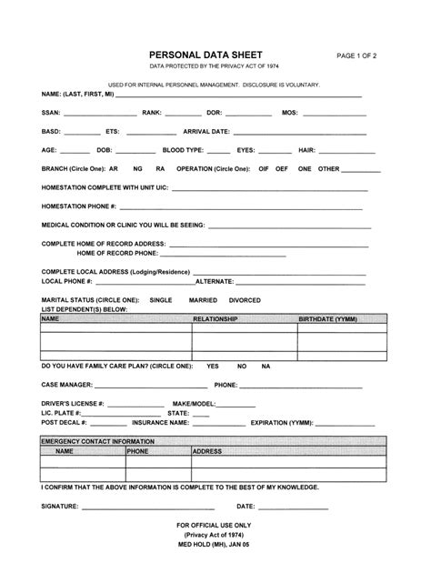 Fillable Pds Form Printable Forms Free Online