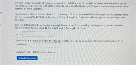 Solved Another Famous Example Of Linear Relationships Is Chegg Com