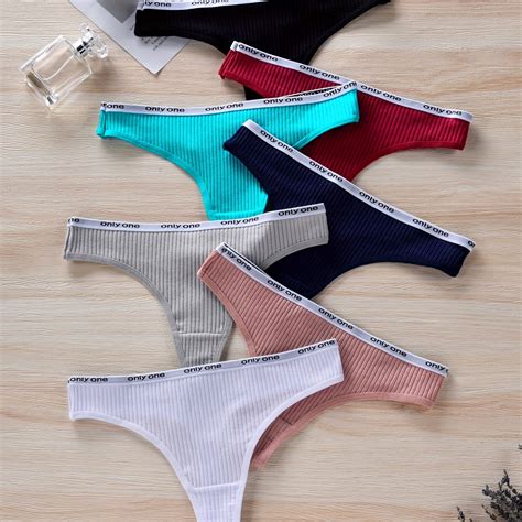 Tangas De Cinta Con Letras De Piezas Bragas Ntimas De Cintura Baja C Modas Y Agradables A La