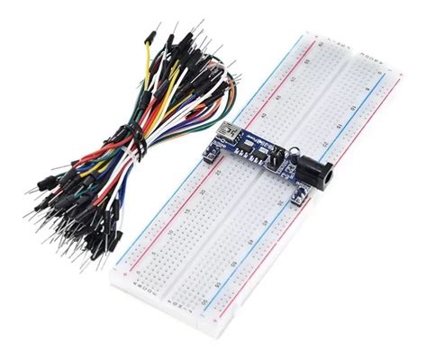 Kit Protoboard 830 Furos Fonte Regulada Projeto Arduino Mebuscar Brasil