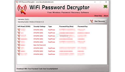 Wifi Password Decryptor 170 Free Download Filecr